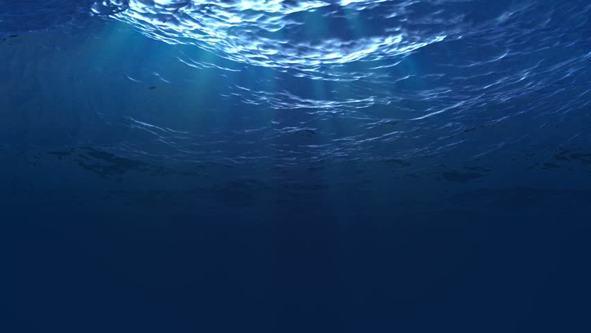 High Quality Looping Animation Of Ocean Waves From Underwater With ...