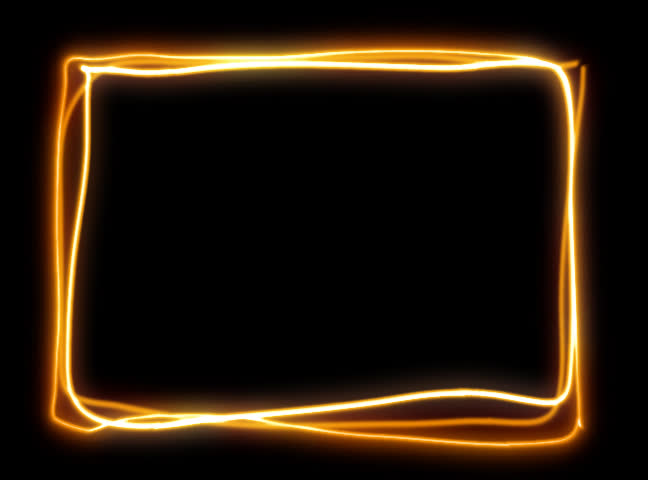 Glowing Energetic Neon Rectangle Sequence With Matte Stock Footage ...