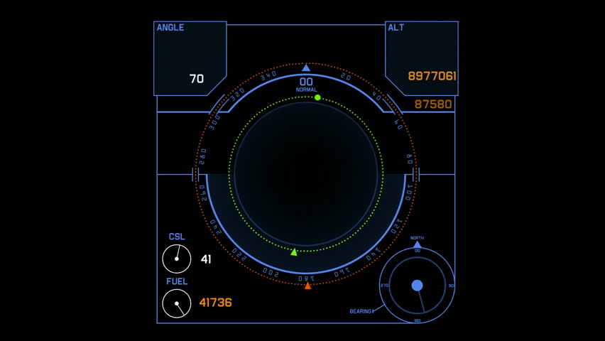 Aviation Radar GPS Navigation Screen Display,center Of Target,computer ...