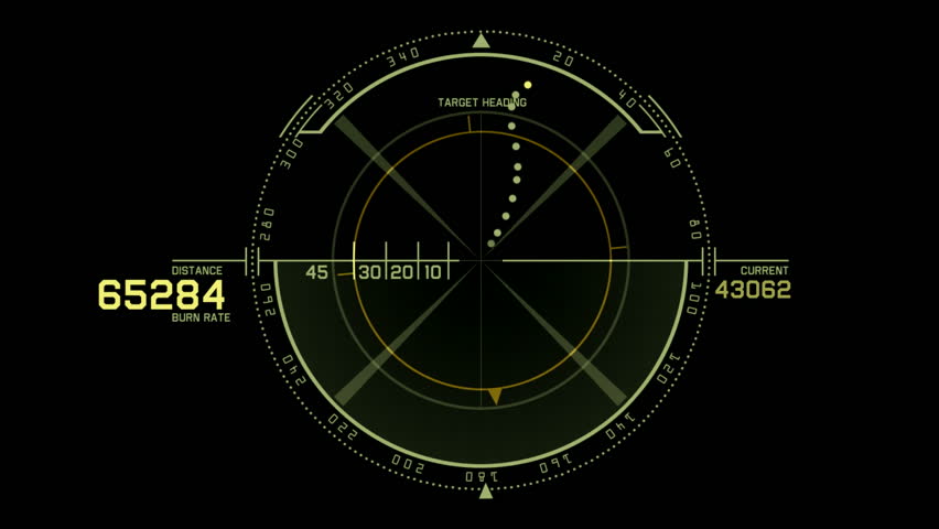 Radar GPS Navigation Screen Display,computer Game Interface,hi-tech ...