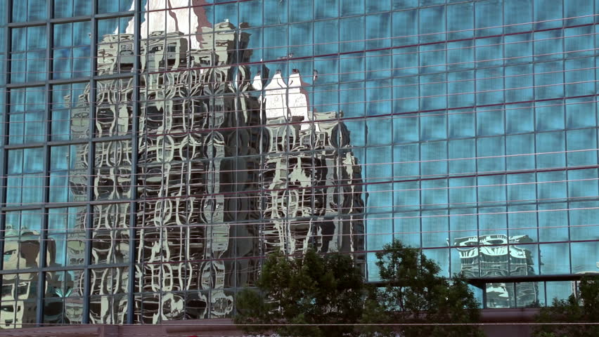 Building Reflected in Windows Buildings Stock Footage Video (100% ...