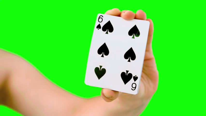 Hand Shuffling and Pushing Cards Stock Footage Video (100% Royalty-free ...