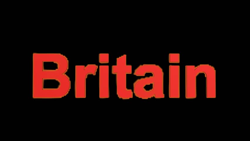 Flame Britain Word. Stock Footage Video (100% Royalty-free) 4127836 ...