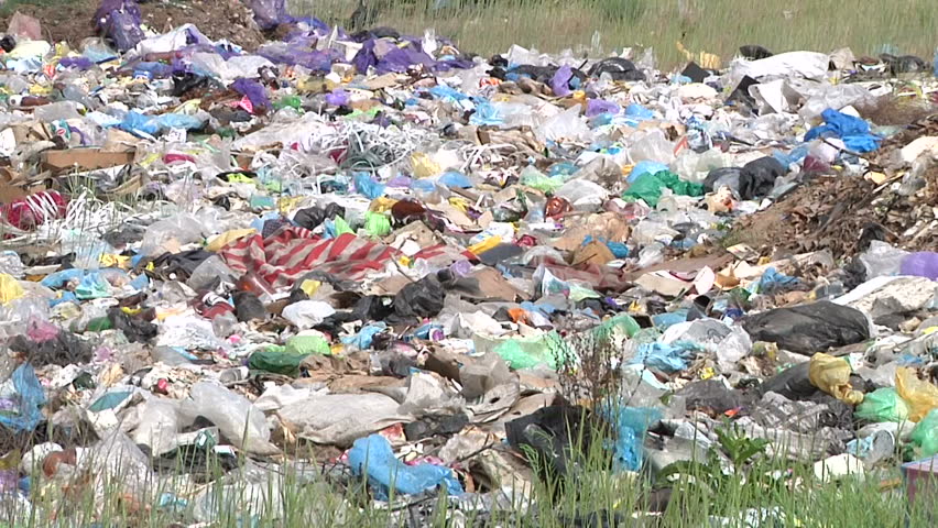 Aerial Over Landfill Full Of Trash Stock Footage Video 17921815 ...