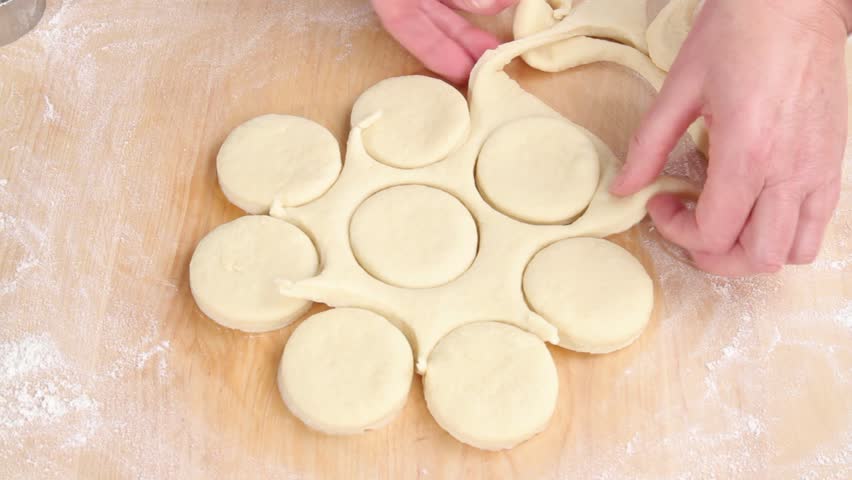 Circles Being Cut Out Of Pastry Stock Footage Video 4232374 | Shutterstock