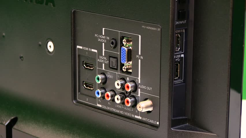 Back Of Lcd Display On Green Screen Stock Footage Video 4283603 ...