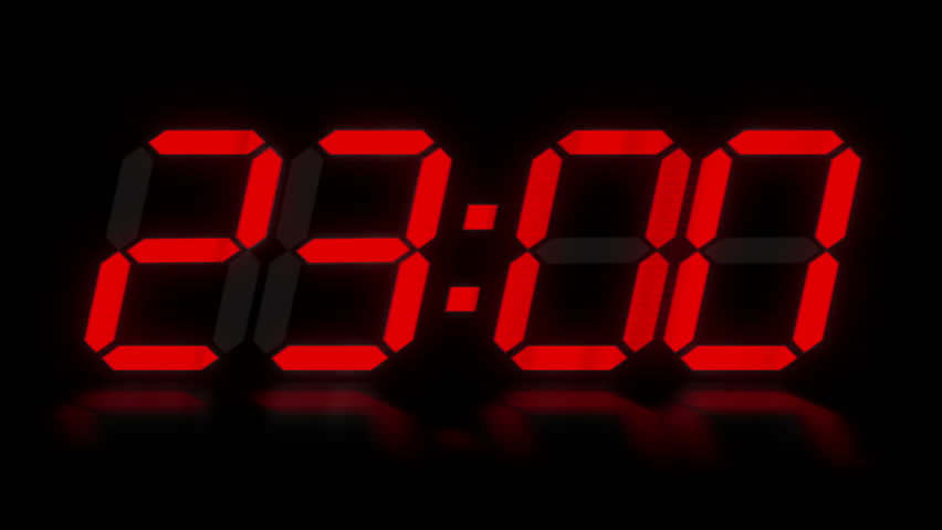 Electronic Clock,time, Hd1080p Stock Footage Video (100% Royalty-free ...