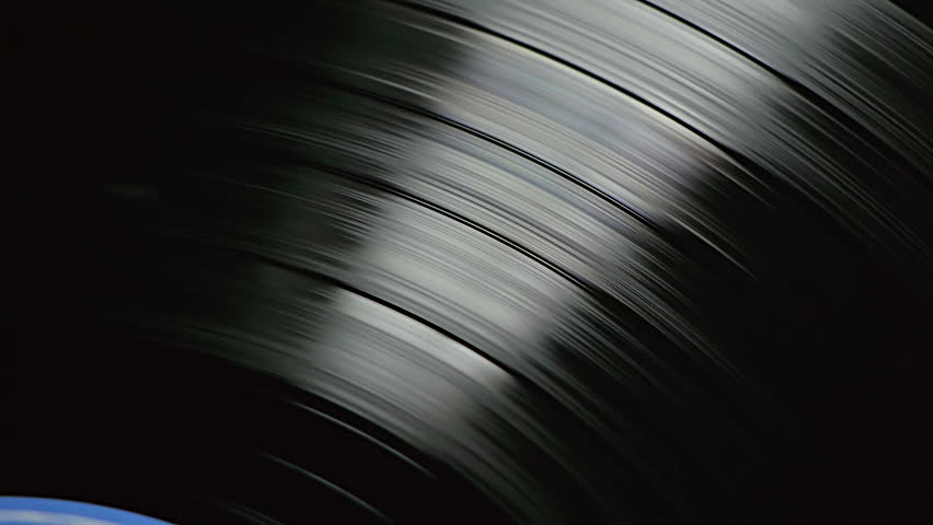 A Spinning Vinyl Phonograph Record Close Up 4 Colors Stock Footage ...