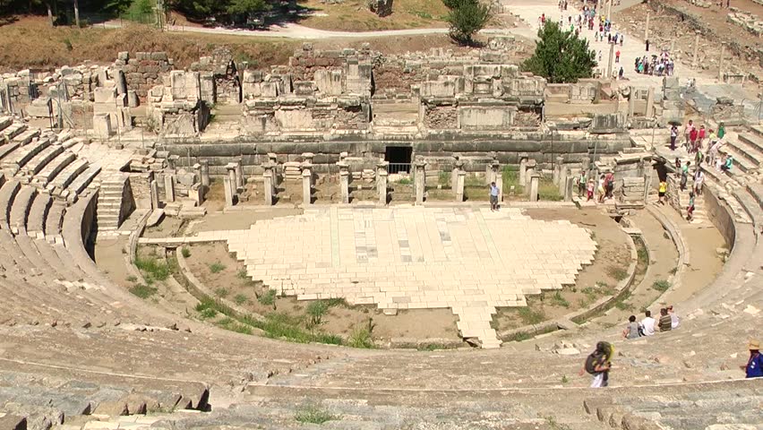 Anfi Theatre of Ephesus (efes) Stock Footage Video (100% Royalty-free ...