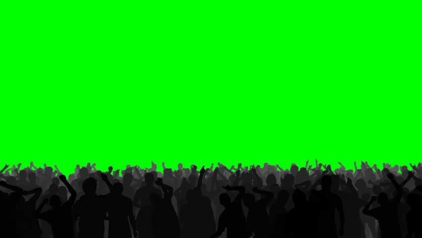 Concert Crowd Green Screen Stock Footage Video | Shutterstock