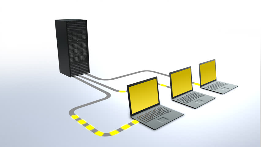 Animation Presents Data Transfer Between Computers And A Cloud. A ... Animation Presents Data Transfer Between Computers And A Cloud. A ...