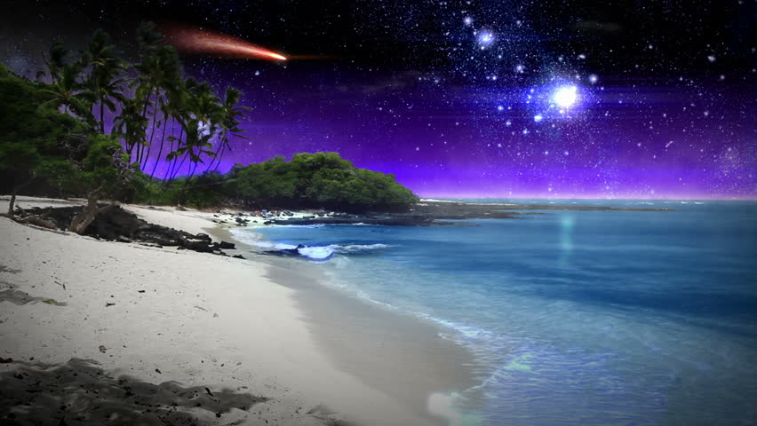 Arkivvideo a calm, surreal, fantasy beach scene | 4890566 | Shutterstock