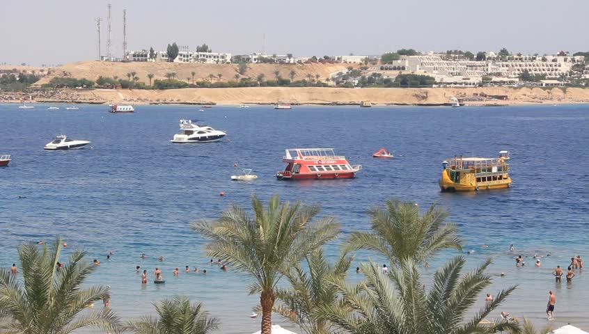 Naama Bay. Sharm El Sheikh. Stock Footage Video (100% Royalty-free ...