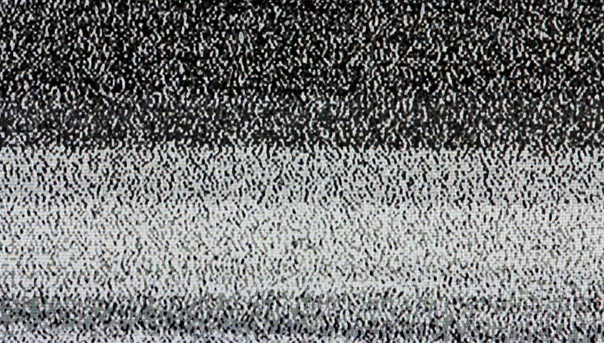 TV Screen No Signal, Static Noise And TV Static Fill The Screen (Loop ...