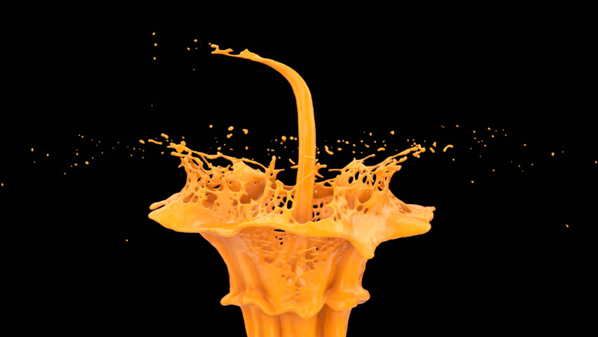 Orange Juice Splash Stock Footage Video | Shutterstock