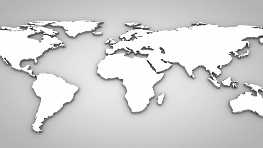 World Map Grey Stock Footage Video | Shutterstock