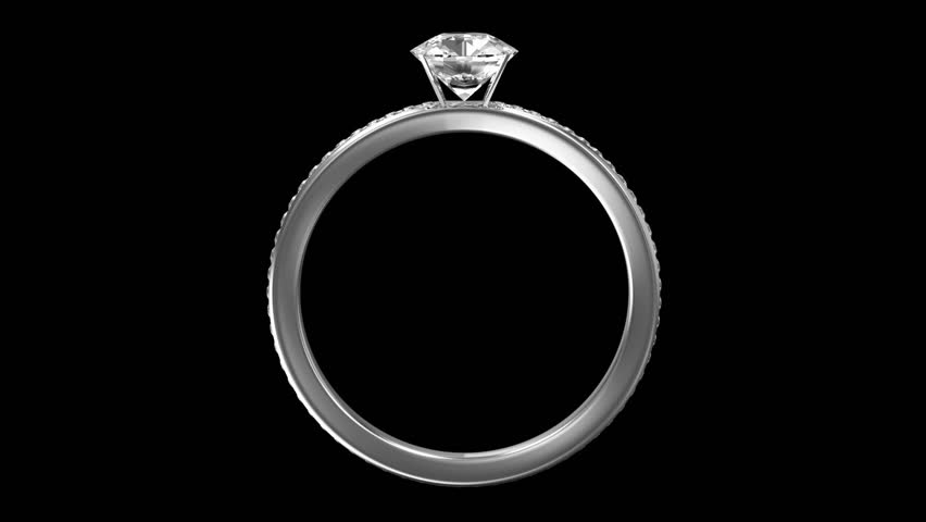 Stock video of animation of silver ring rotation with | 5135876 ...