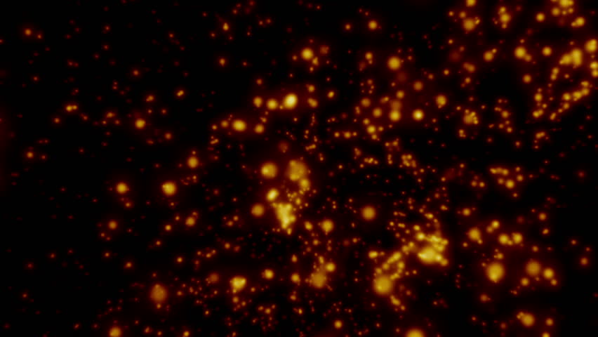 Orange Fireflies Slowly Floating Upwards Stock Footage Video 3511949 ...