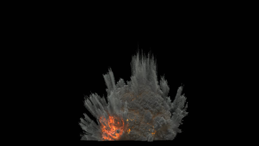 Stock video of explosion blast vfx element with alpha | 5252726 ...