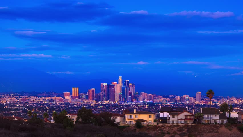 Time Lapse Of Los Angeles At Night- 4k, UHD, Ultra HD Resolution Záběr ...