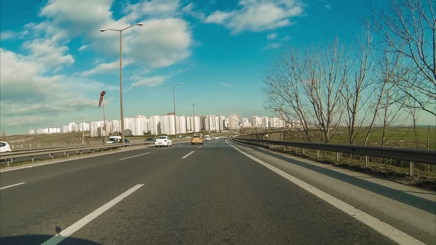 Motorway / Freeway Reversed M1 England, United Kingdom Stock Footage ...