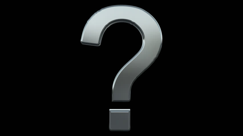 Question Sign Flying with Rotation. Stock Footage Video (100% Royalty ...