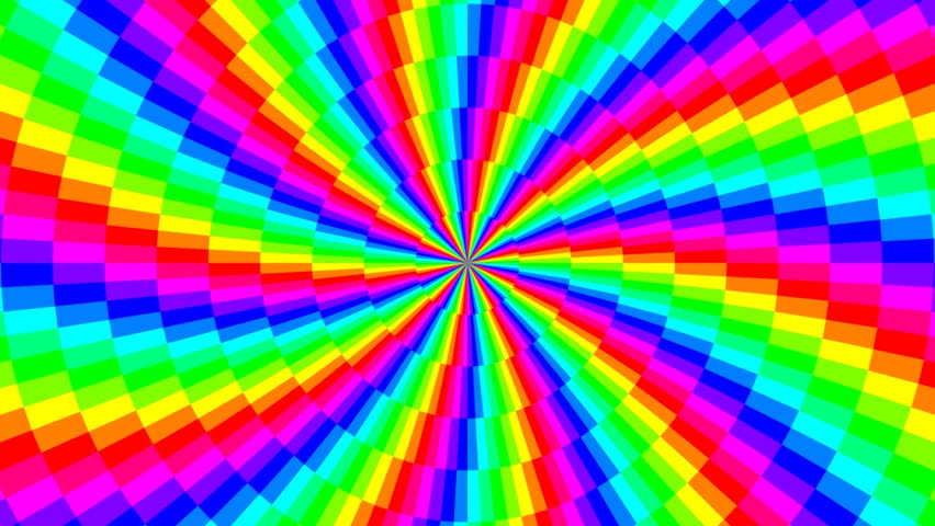 Colorful Spiral Rotating Seamless Loop Stock Footage Video (100% ...