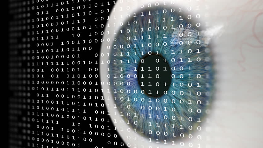 Runned Blinked Binary Code Black Screen With Gray White Cypher Videos ...