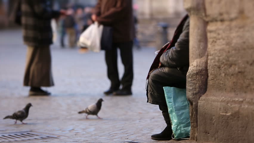 Old Poor Homeless Man on the Street image - Free stock photo - Public ...