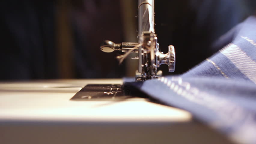 Sewing Machine - Seamstress - Stock Footage Video (100% Royalty-free ...