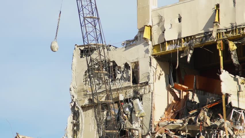 Demolition Ball Stock Footage Video | Shutterstock