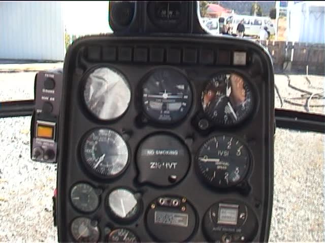 Take-off Helicopter Dashboard Pilots View Stock Footage Video (100% ...