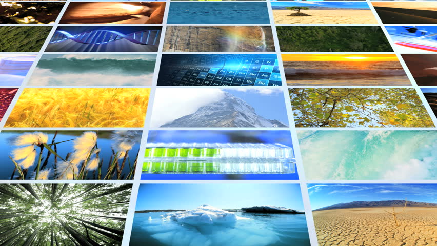 Montage View Of Earths Natural Climate In Different Global Environments ...