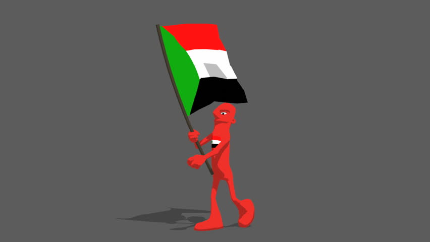 Western Sahara National Flag Carried By Character Loop. Features A ...