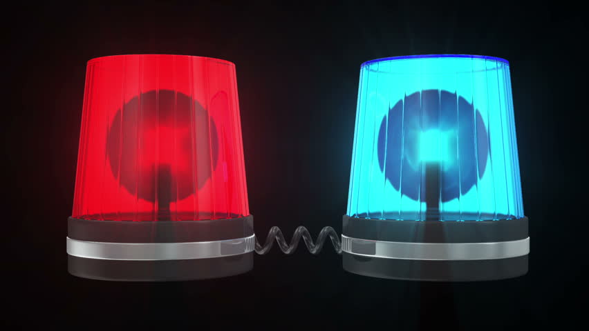 Blue And Red Flashing Emergency Lights Animation Stock Footage Video ...
