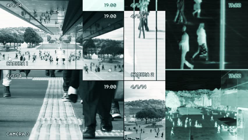 Surveillance Monitoring. Observation Supervision. Police Stock Footage ...