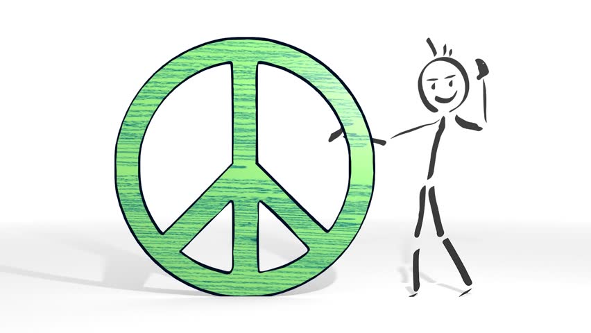 Simple Stick Man Graps I Love You Symbol From Ground HD 1080p Animation ...