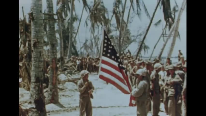 CIRCA 2010s - The Story Of The Battle Of Tarawa In World War Two. Stock ...