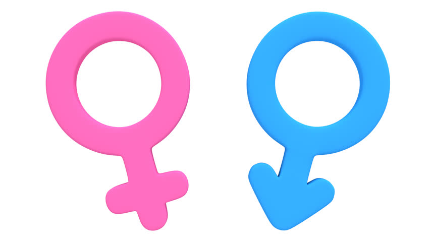 Male And Female Signs Rotate Animation. Seamless Looping HD Video Clip ...