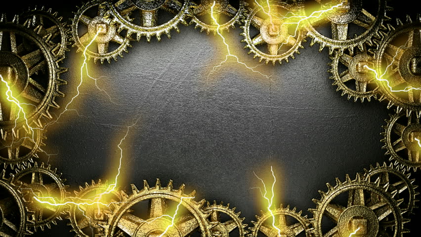 Clipe de loop metal background with electric lightning | Shutterstock