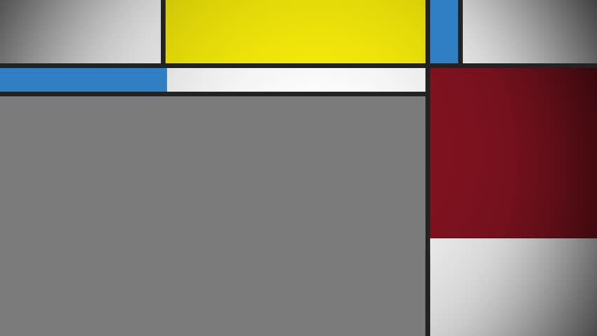 Mondrian Theme. Motion Graphic Elements Stock Footage Video (100% ...