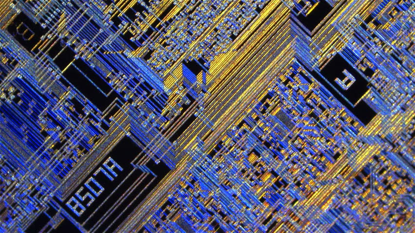 Stock video of inside the chip. extreme close-up topology, | 7931266 ...