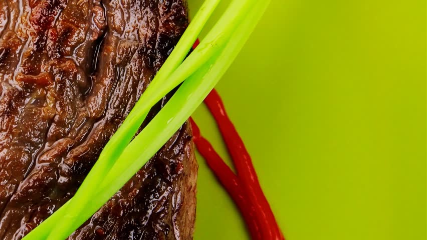 Roast Bloody Beef Fillet Steaks Stock Footage Video (100% Royalty-free ...