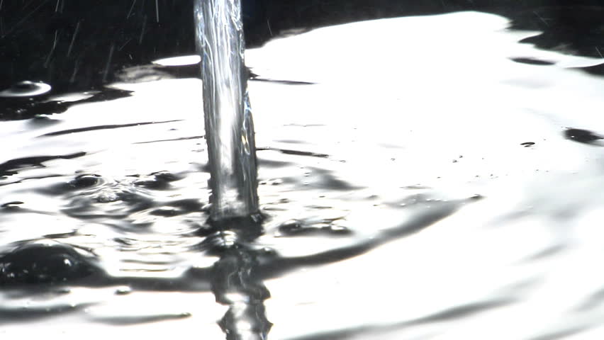 Water Falling Into Pool, Ripples Stock Footage Video (100% Royalty-free ...