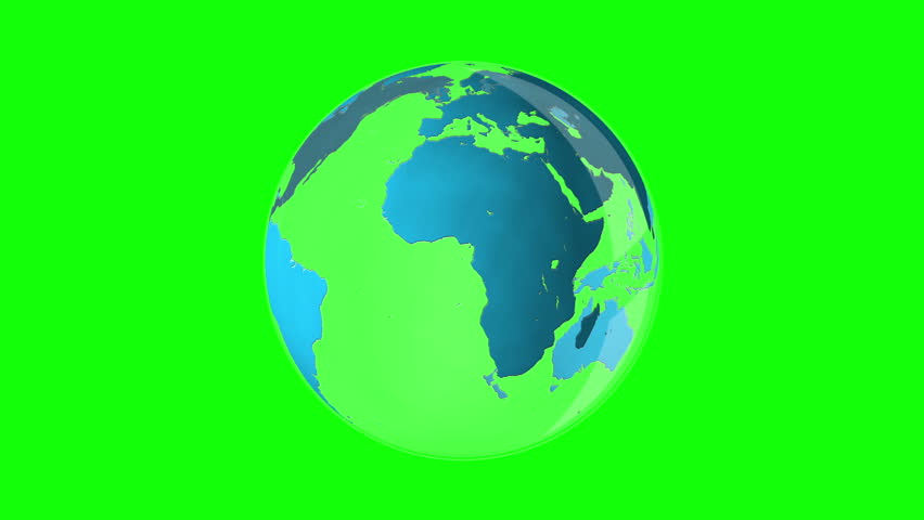 Animation Of A Green Earth Ecologycal Planet. Stock Footage Video ...