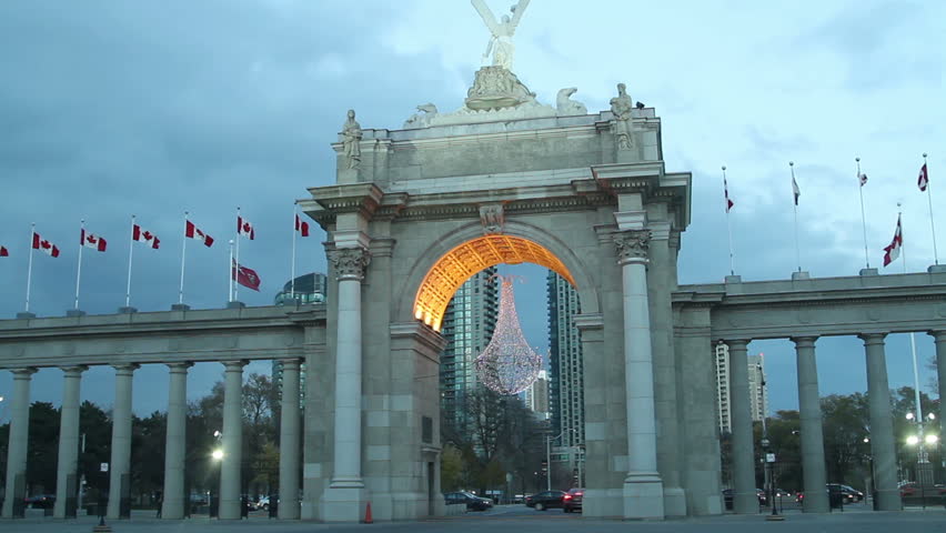 Stock video of toronto - nov 15: princes gate | 8160016 | Shutterstock
