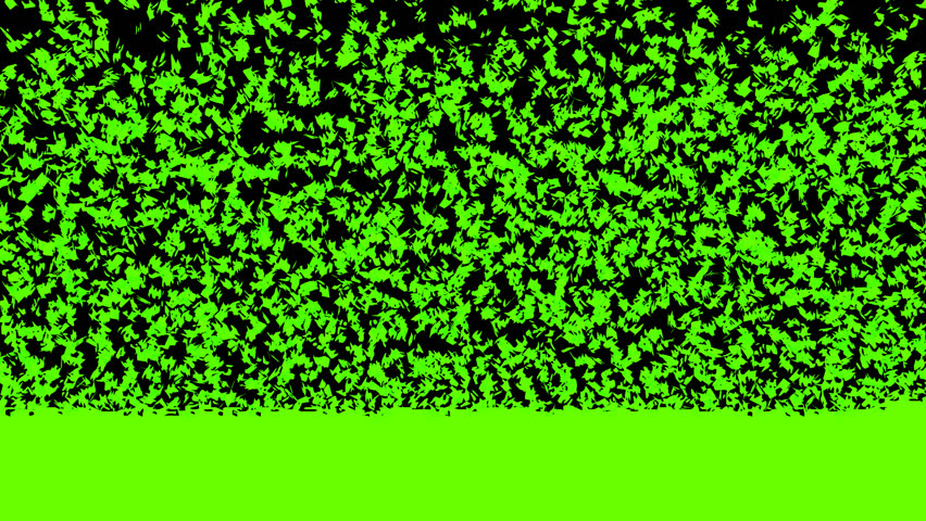Animated Crumbling, Dissolving, Breaking Apart Wall Of Green Screen ...