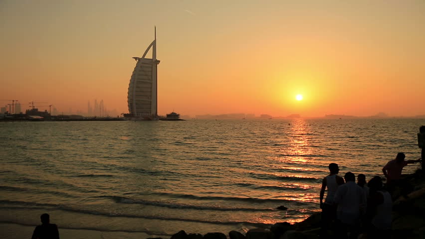 DUBAI - JANUARY 21: (TIME LAPSE) Tourists Enjoy The Weather Of Dubai ...