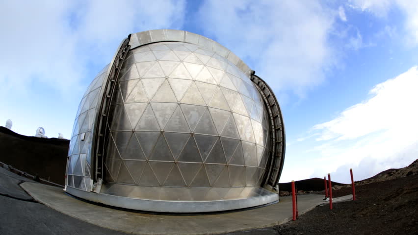 Astronomical Observatory Dome Building Scientific Stock Footage Video ...