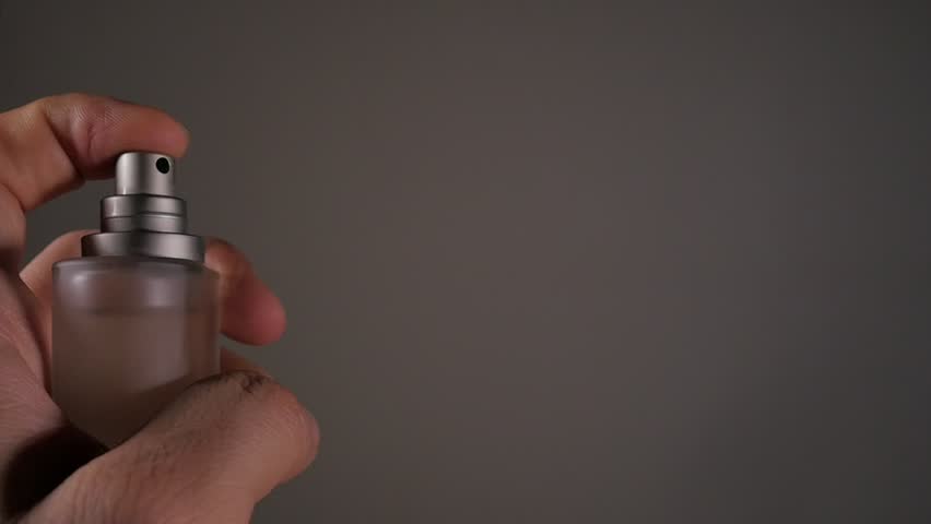 Parfume Spraying from Bottle Close Stock Footage Video (100% Royalty ...